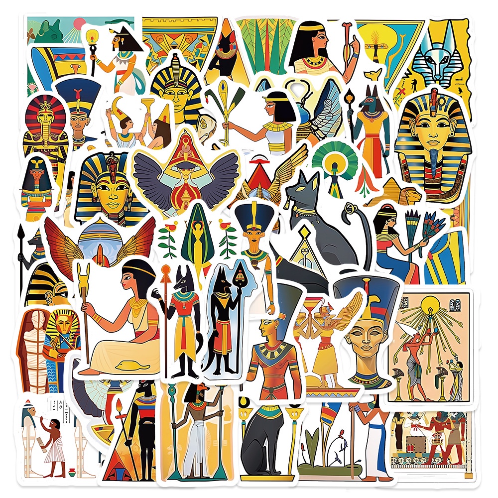 Graffiti Stickers 50PCs 【Ancient Egypt Travel】 Egyptian Cultural ...