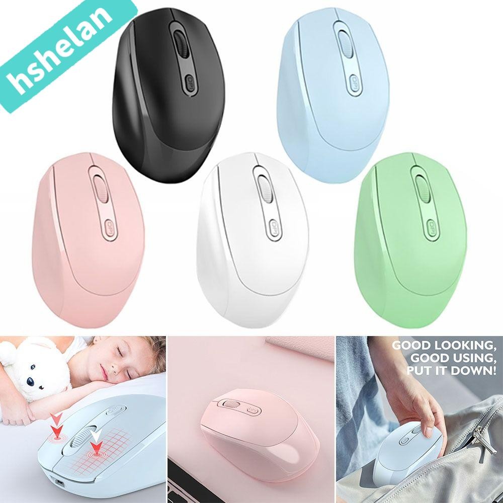 HSHELANXB Wireless Mouse, Anti-slip Rechargeable Bluetooth Mouse, DPI ...