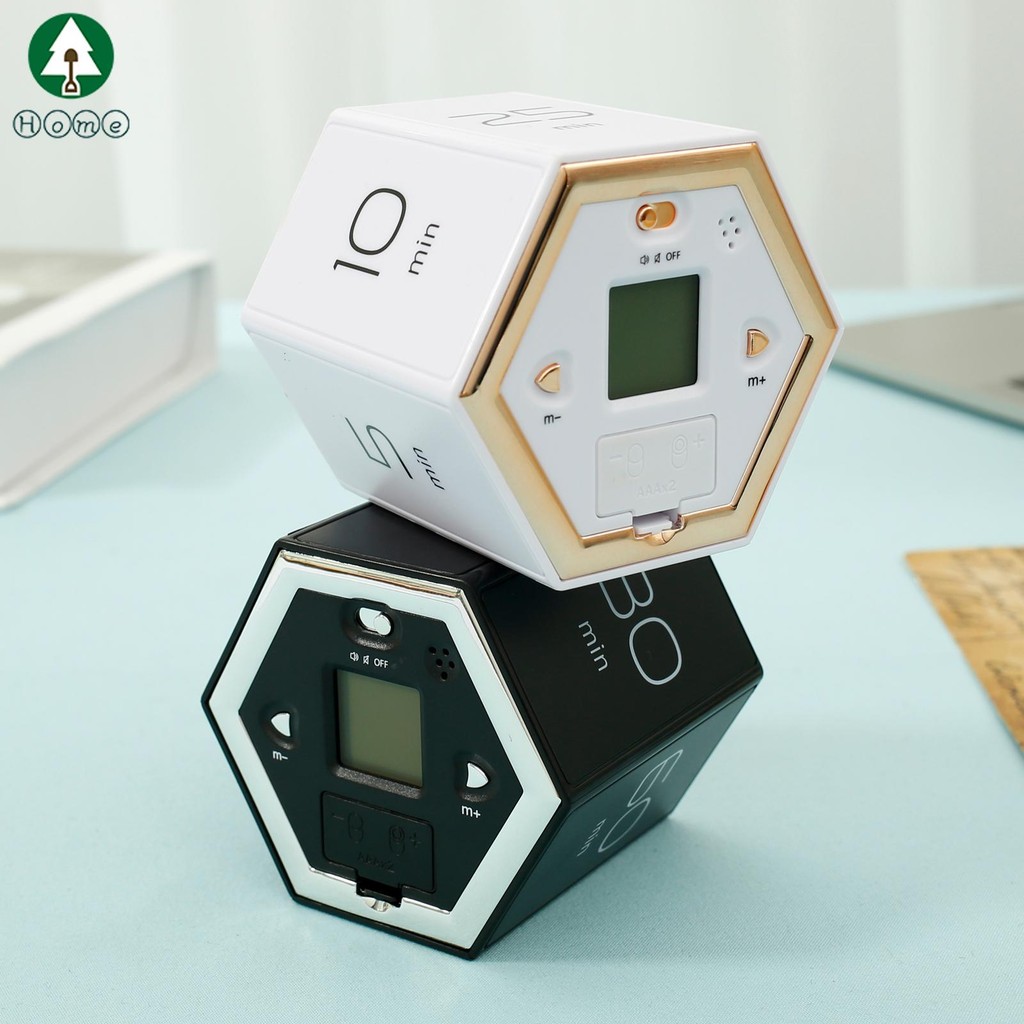 Cube Timer Flip Focus Timer 1/5/10/25/30/60 Minutes and Custom ...