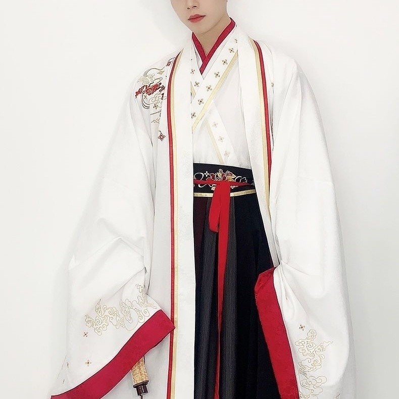 No Double Han Chinese Clothing for Men Original Chivalrous Man Chinese ...