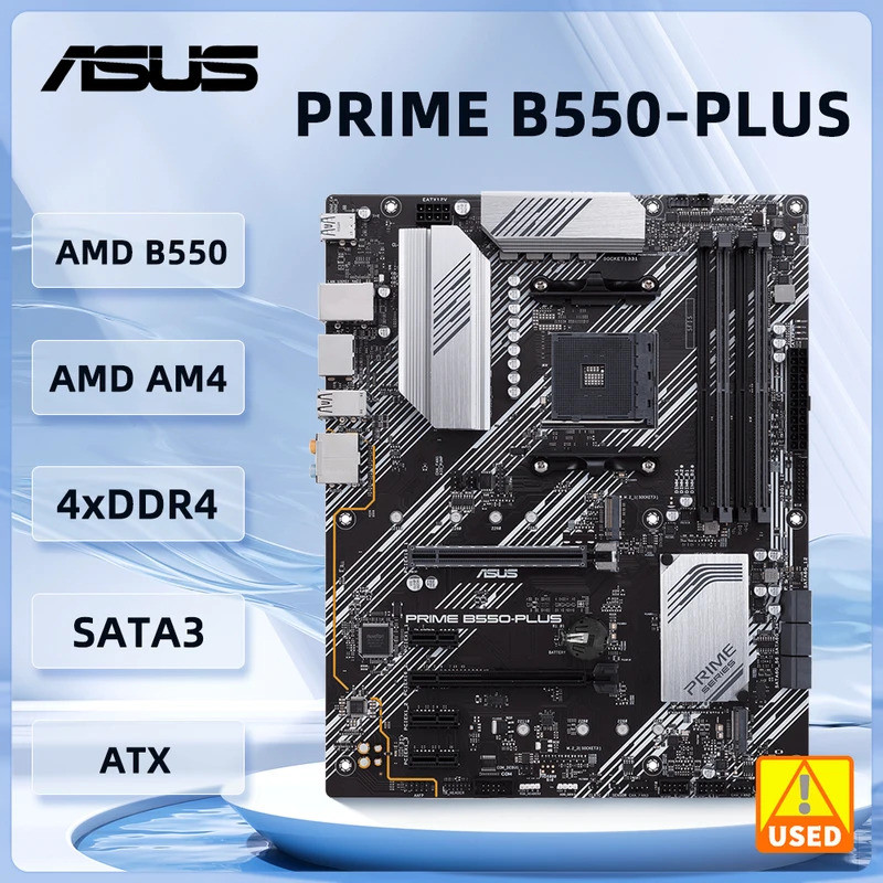 Asus B550 Motherboard PRIME B550-PLUS Socket AM4 DDR4 128GB ATX support ...