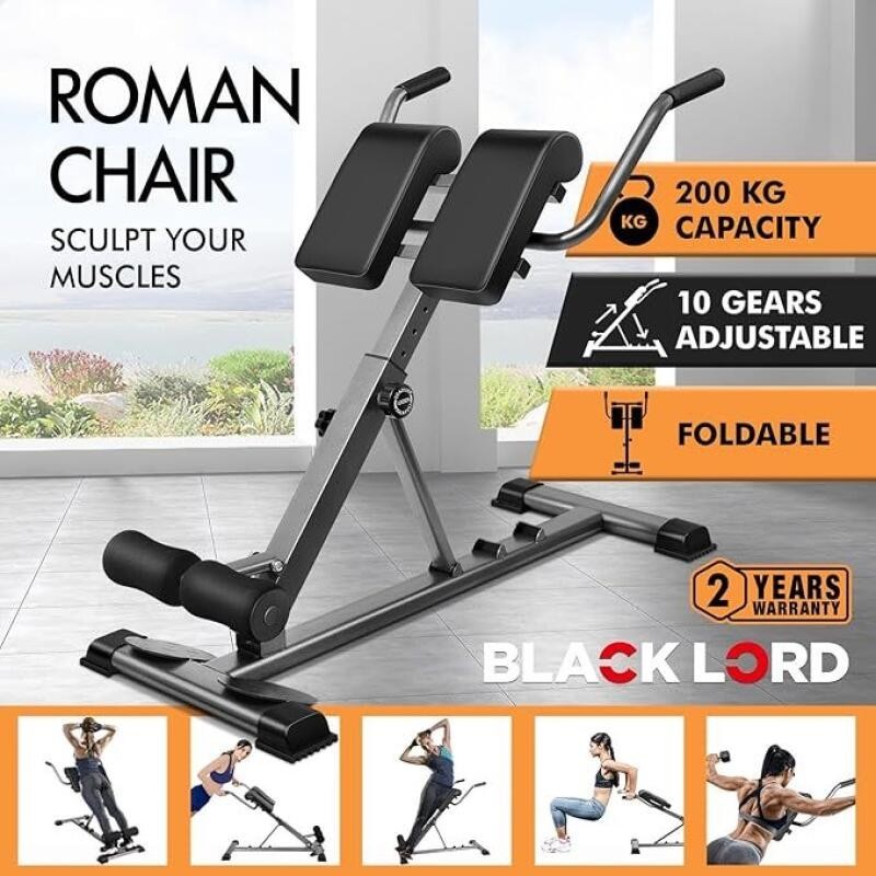Foldable Roman chair Roman Chair Back Extension Machine, Multi ...