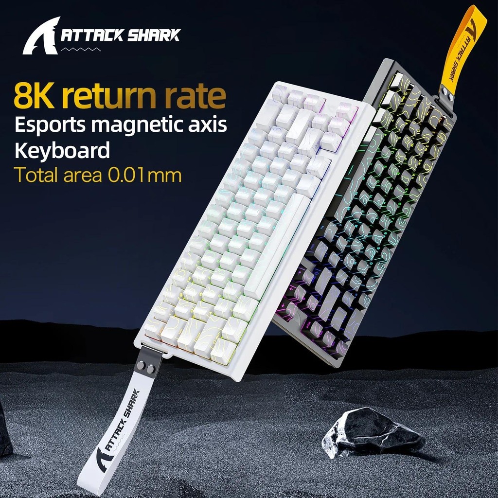 Attack Shark X68HE RGB Magnetic Gaming Keyboard Rapid Trigger Hall ...