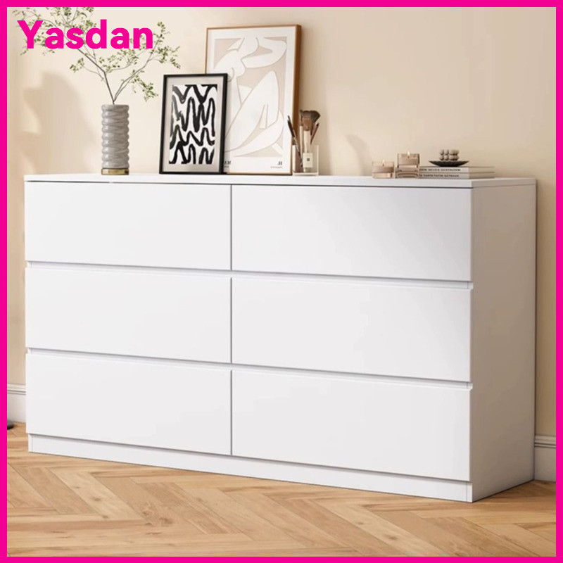 Chest Drawer Simple Cream Wind Drawer Dresser Living Room Five Drawer ...