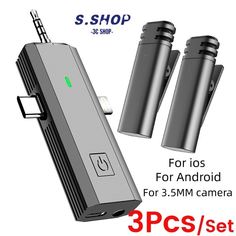 Wireless Lavalier Microphone Intelligent Noise-Reducing For Iphone ...