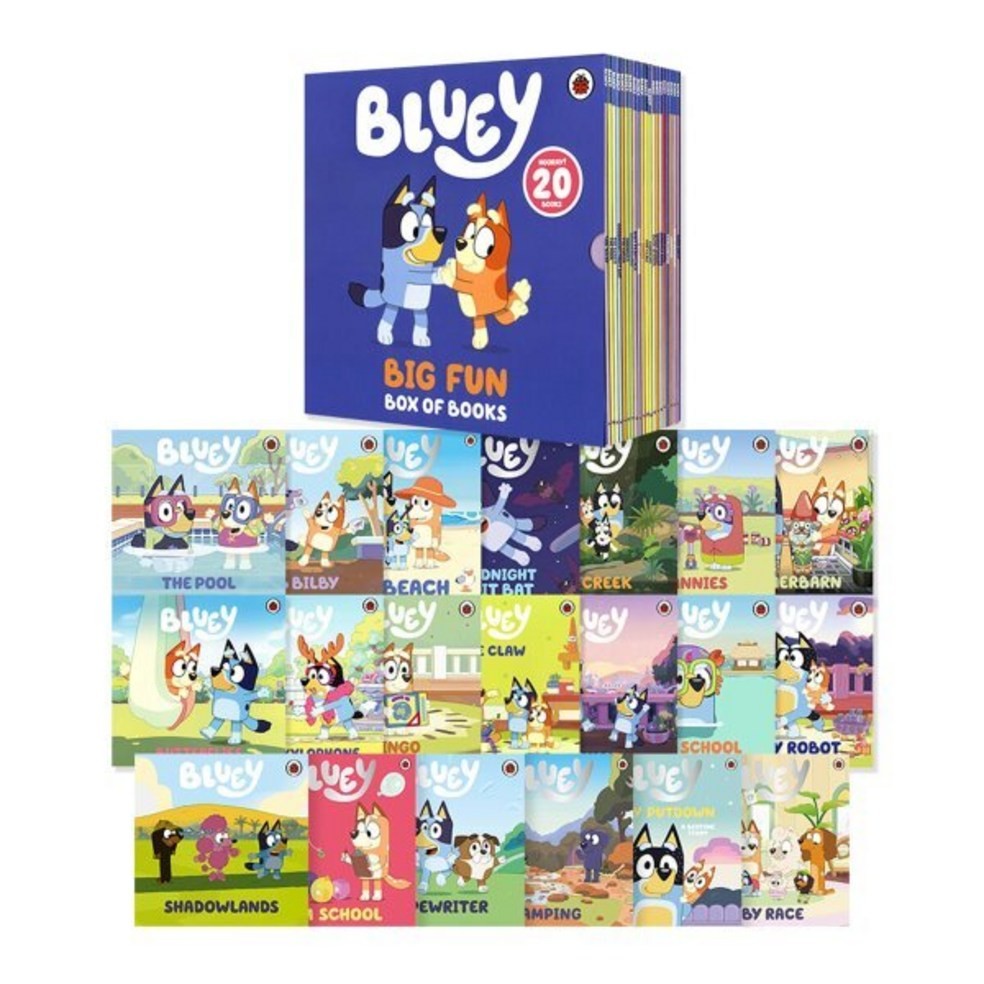 Bluey Big Fun Box of Books (20 books) : Bluey Picture Book 20 Book Set ...