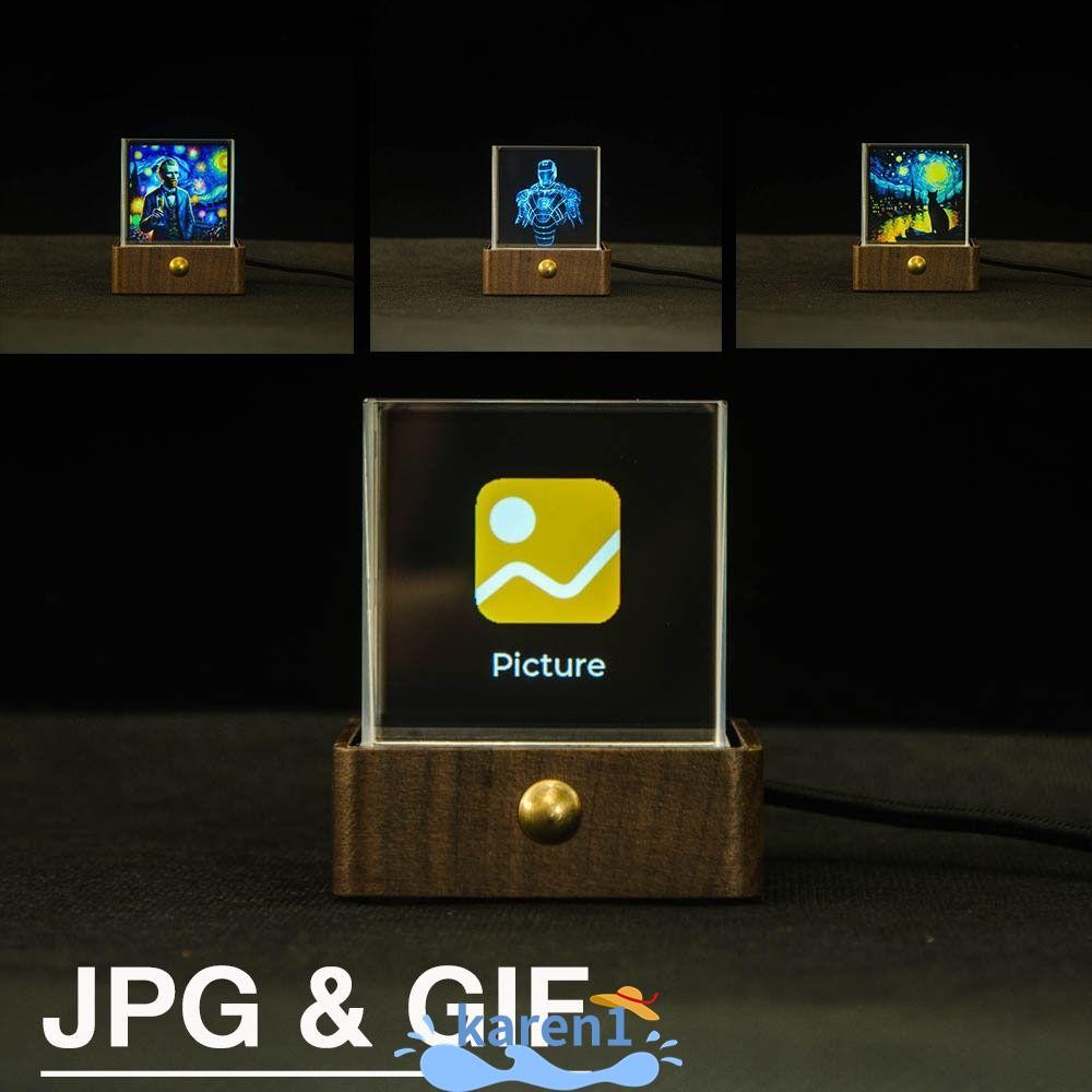 KA Smart Clock, Hologram Cube Display WiFi Smart Weather Station ...