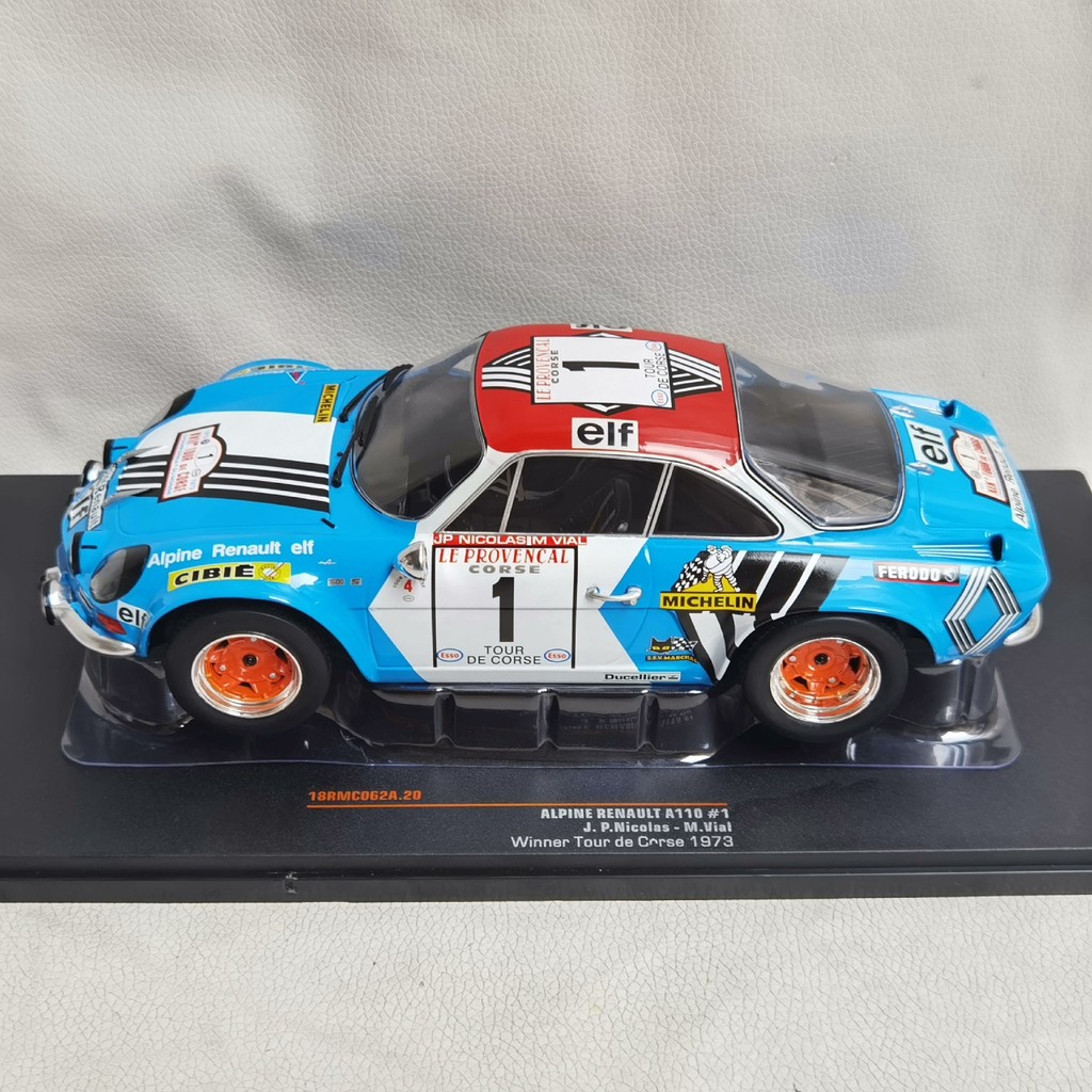 [Ready Stock] IXO 1/18 RENAULT ALPINE A110 #1 1973 Renault Rally Car ...