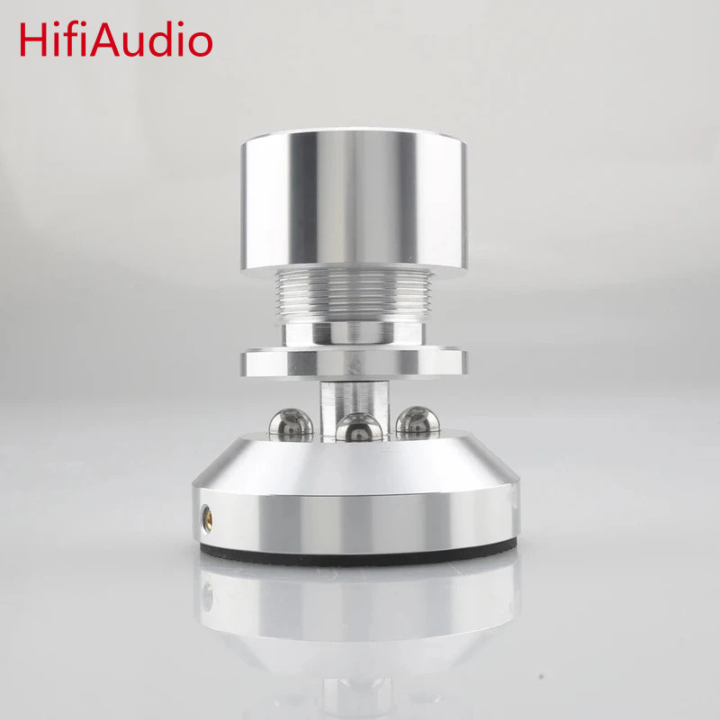 4PCS Speaker Base Shock Absorber Lead alloy Adjustable Tray Pad Steel ...