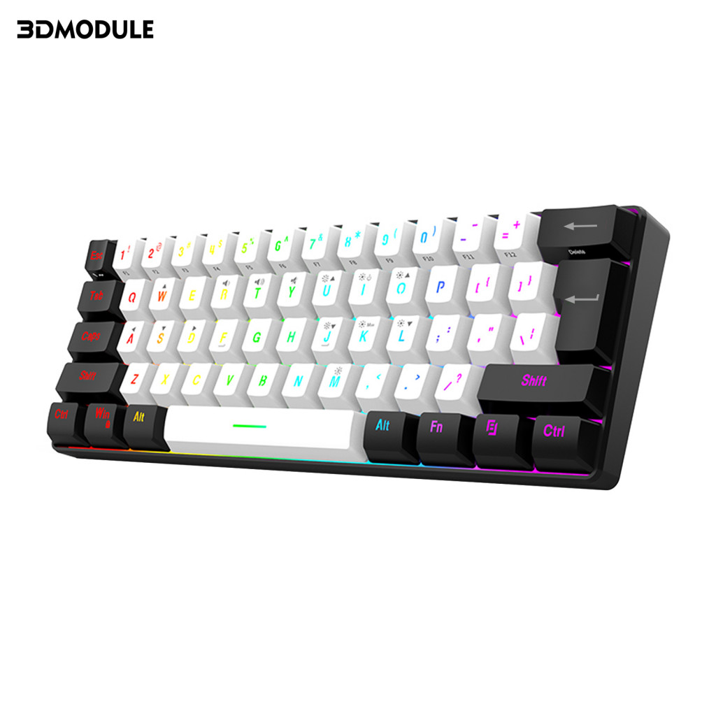Office Keyboard Entertainment Keyboard Compact 61 Keys Rgb Mechanical ...