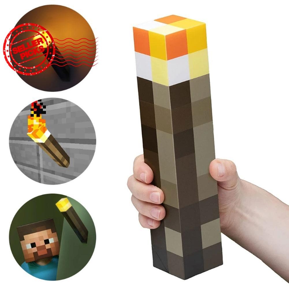 Minecraft Light Minecraft Lamp Torch Rechargeable Flashlight Wall ...