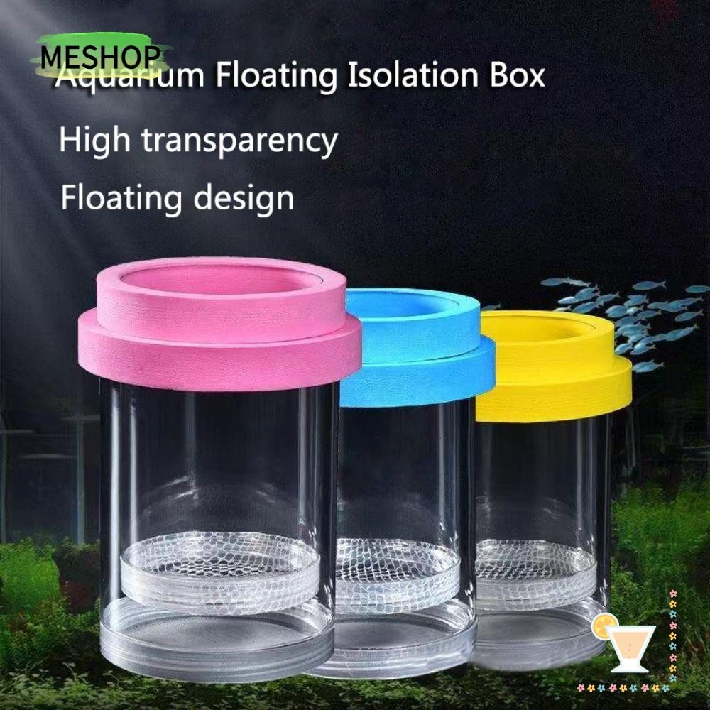 ME Floating Fish Breeding Isolation Box, Transparent Aquarium Breeder ...