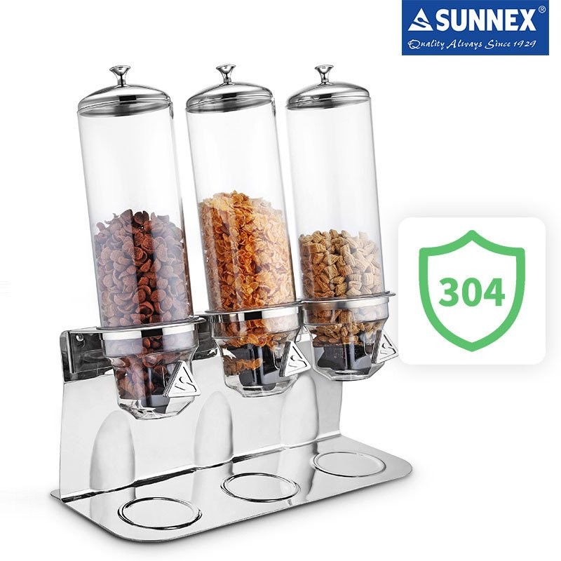 Dispenser Hotel Stainless Steel New Lux Storage Cereal Self-service ...