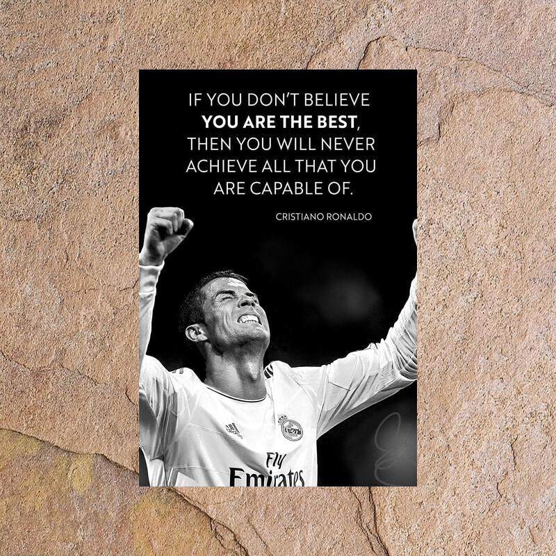 Famous Art 1 Piece Poster Football Star Poster Ronaldo Tan ...