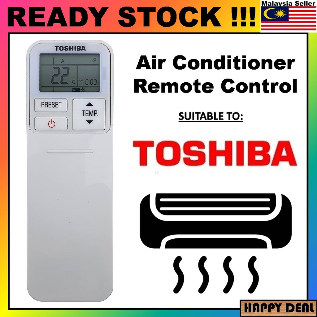 TOSHIBA Air Cond Aircon Aircond Air Conditioner Remote Control ...