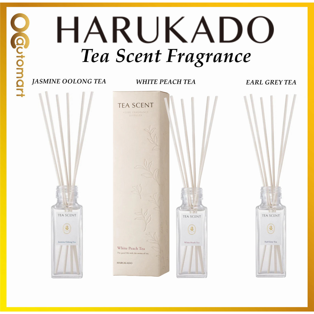 HARUKADO Tea Scent Perfume White Peach / Jasmine Oolong / Earl Grey Tea Air Freshener Car Home ...