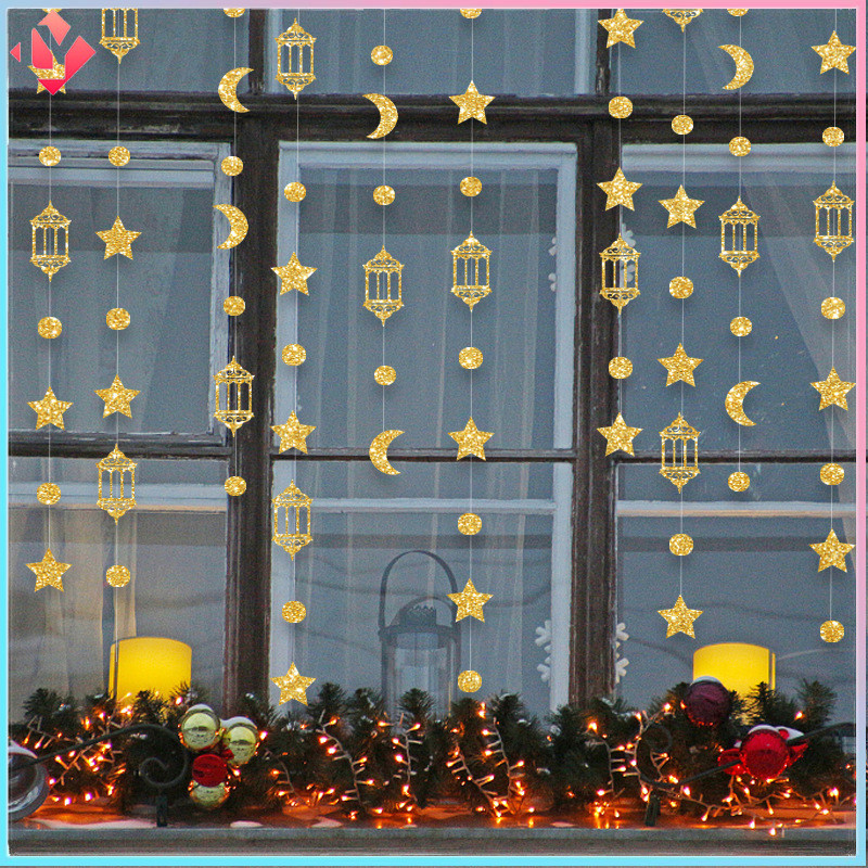 DIY 4 Meters Ramadan Decorations Home Decor Hanging Streamers Hari Raya ...