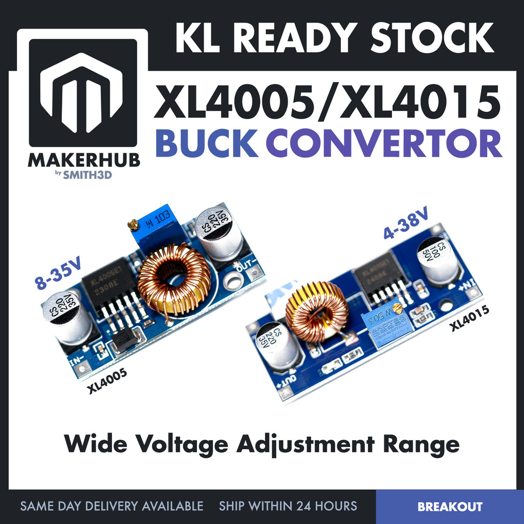 XL4005 XL4015 Step Down DC-DC Buck Converter Module 5A Adjustable ...