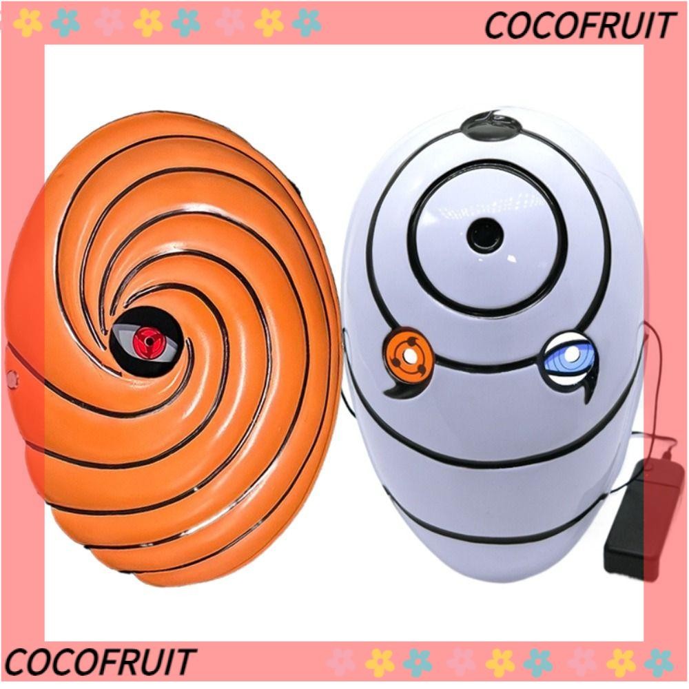 COCOFRUIT Sharingan Face Cover, Cosplay Tobi Glowing Naruto , Uchiha ...