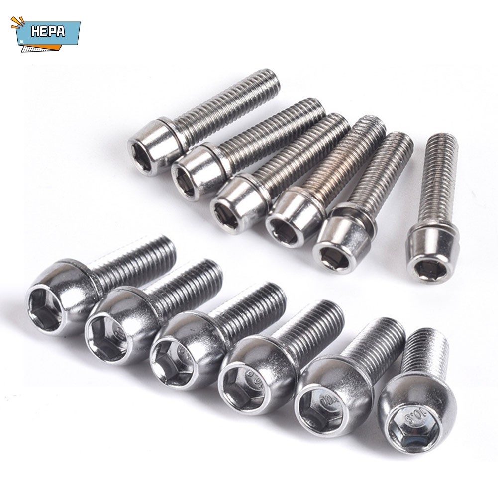 【HEPA】6PCS/Box Bolts MTB Stem Screws M5/M6 Road Bike Cycle Parts High ...