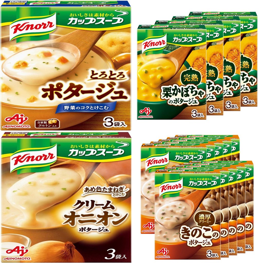 Knorr Cup Soup Milk Mushroom Potage 3 Meals Box x 10 Ajinomoto ...