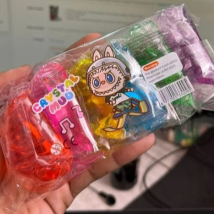 Sanrio Mud Water Slime Labubu Crystal Slime Toy (per 6 sachets ...
