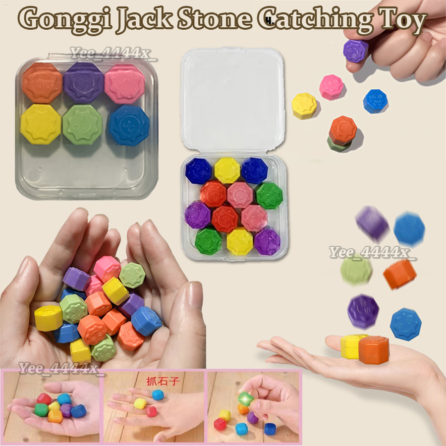 Squid Game 2 Gonggi Stones Set 6/12 Pcs/box Korean Folk Stone Catching ...