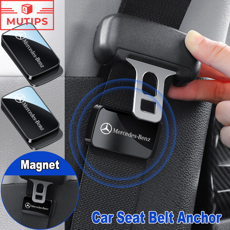 Mercedes Benz Car Seat Belt Holder Stopper Magnetic Safety Belt Buckle ...