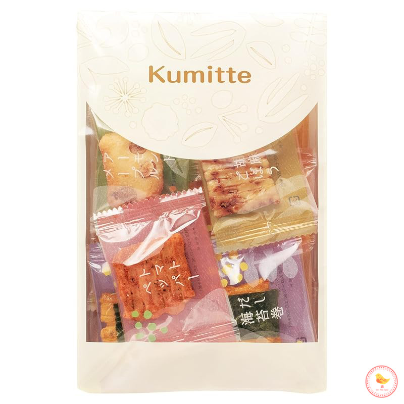 Kumitte Senbei Variety Pack - Assorted 6 Flavors in Bite-Sized ...