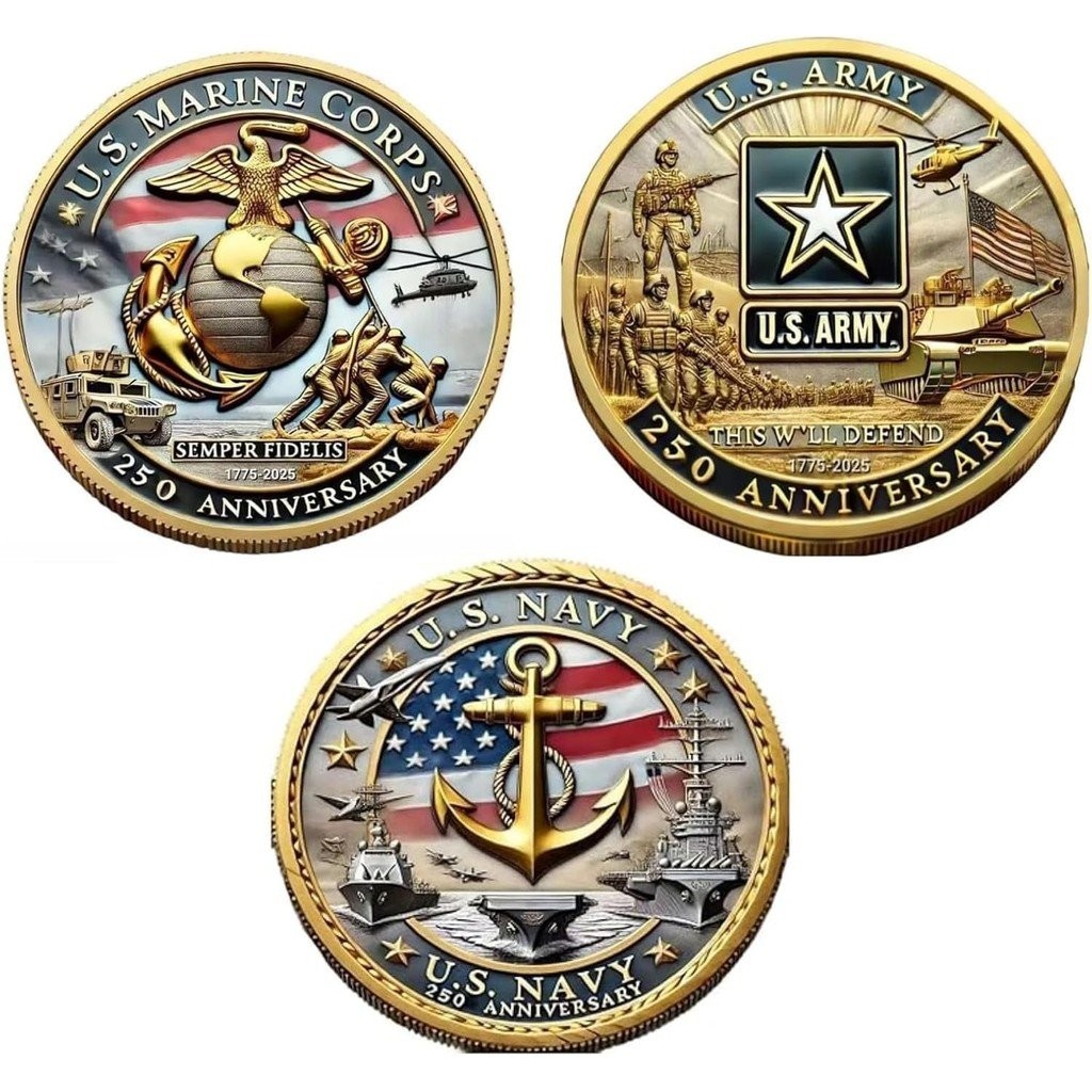 250th Anniversary U.S. Military Commemorative Challenge Coin – A Salute ...