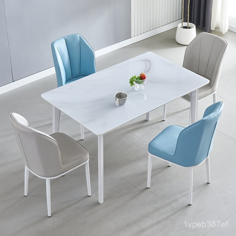 J-9/#Modern Simple White Dining Tables and Chairs Set Household Small ...
