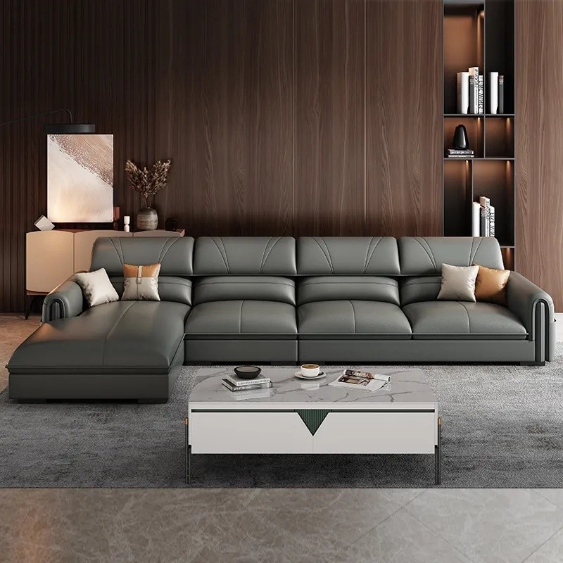 Luxury Nordic Modern Minimalist Living Room Technology Fabric Sofa Set ...