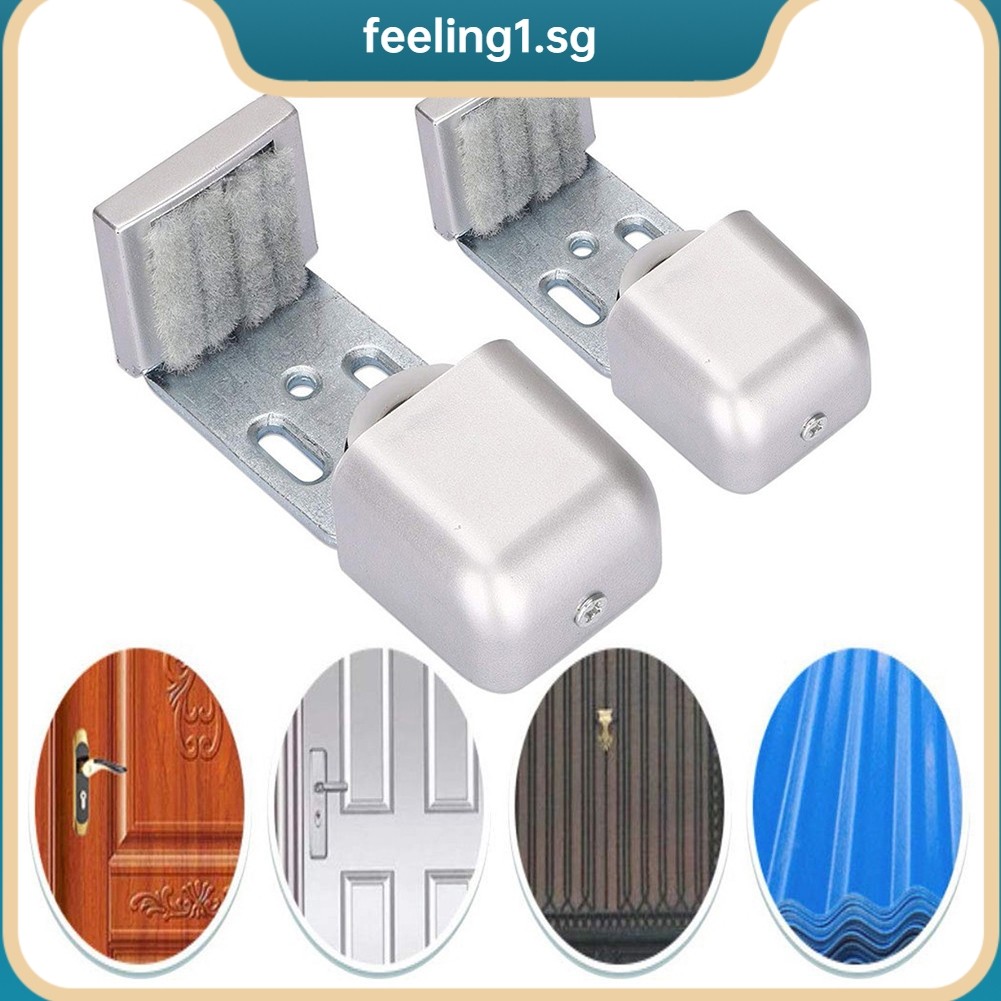 feeling1.sg ️Adjustable Barn Door Floor Guide Roller Wall Mount Bottom ...