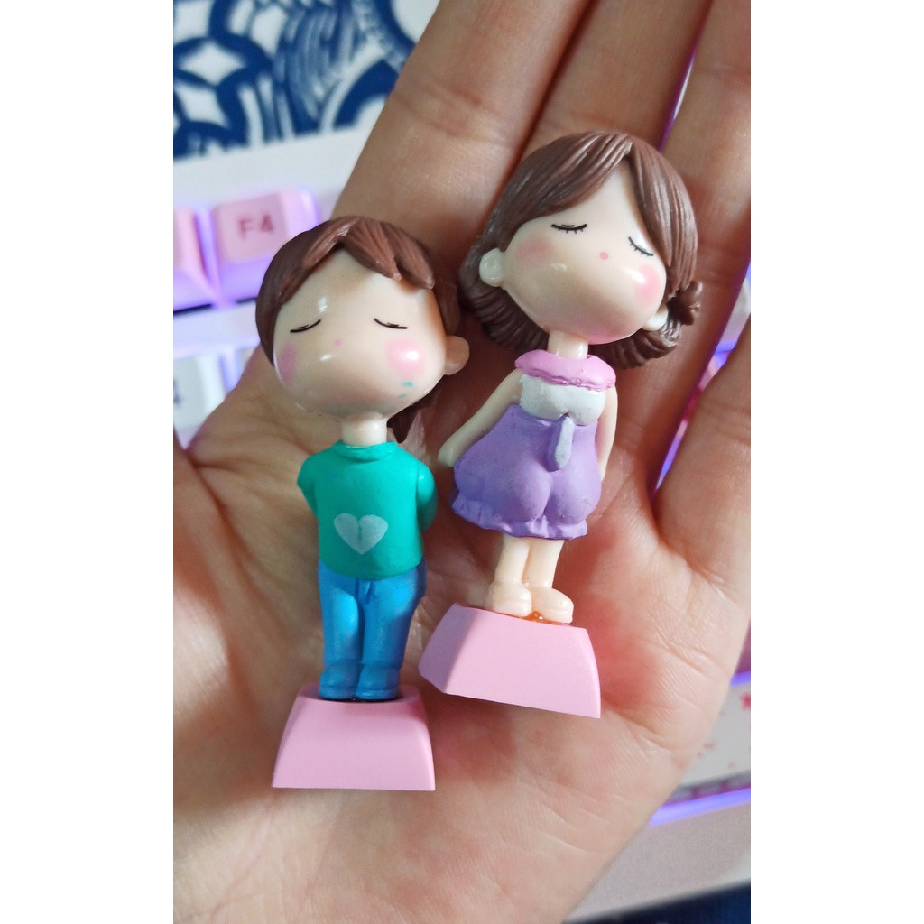 Handmade Keycap Cute Mechanical Keyboard Couple Keycap XDA | Shopee ...