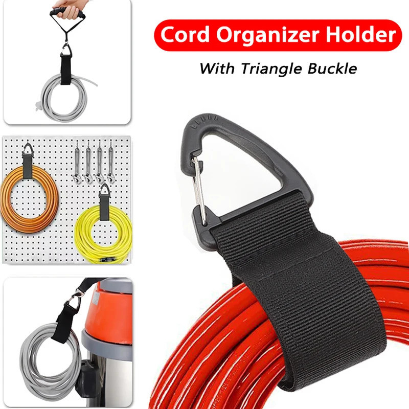 3PCS Cord Organizer Holder with Triangle Buckle Wire Manager Power Cord ...