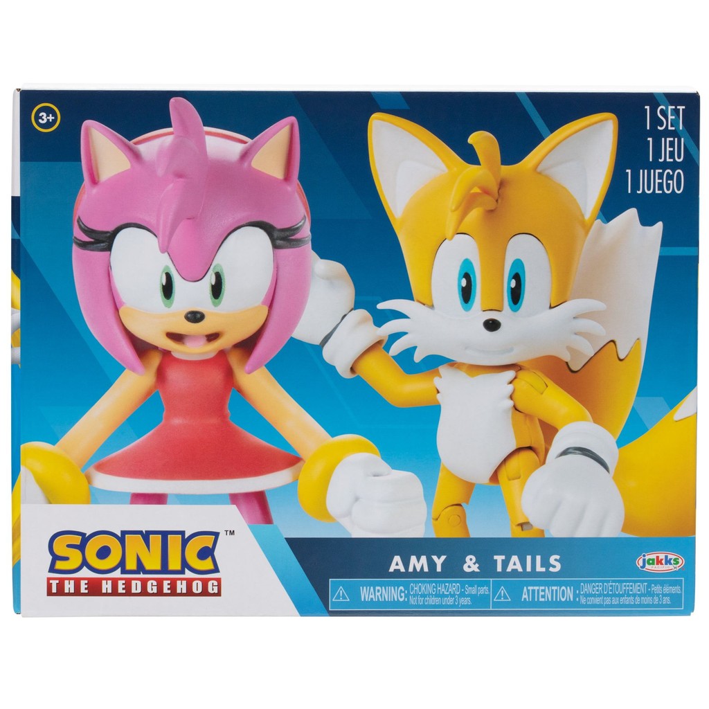 Sonic the Hedgehog Sonic 4-inch Action Figure 2 Pack - Modern Tails ...