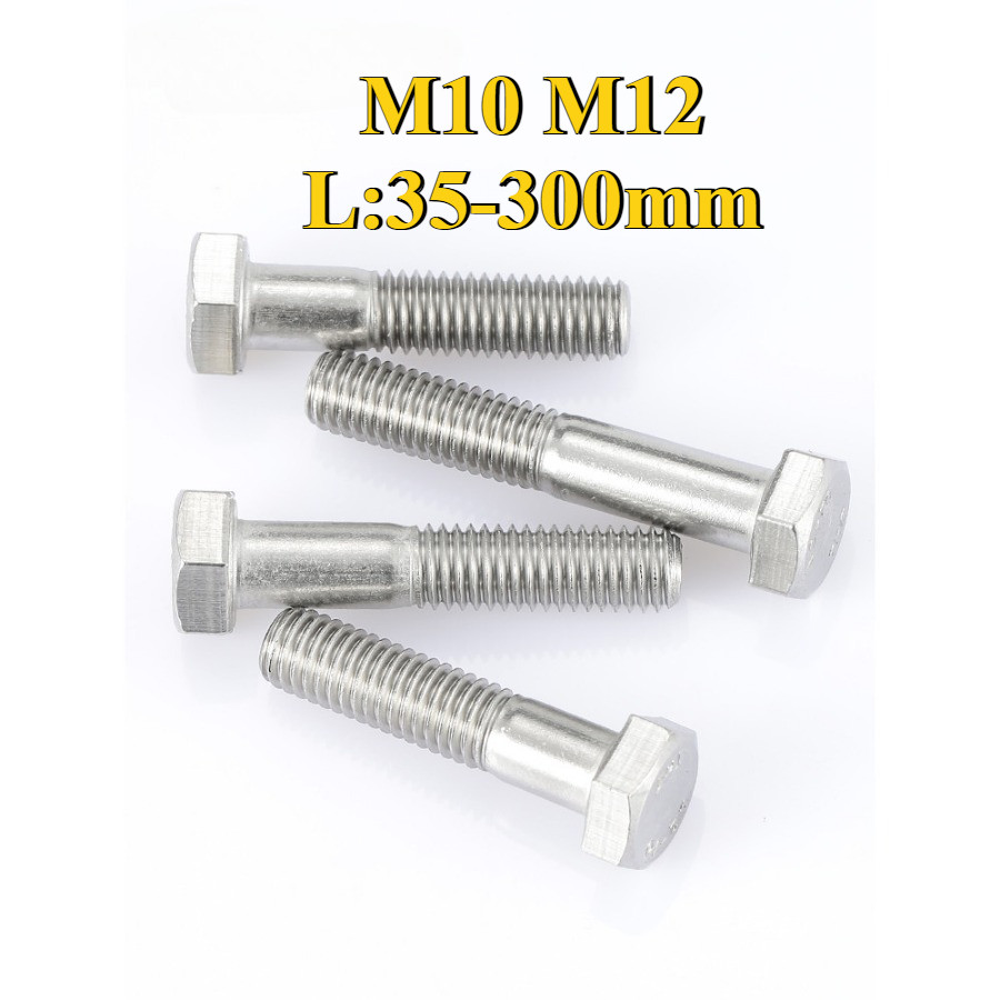 304 Stainless Steel Half Thread External Hexagon Bolt Extended Half ...
