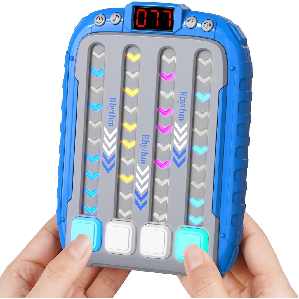 Rhythm Game Machine with Music and Light, Travel Handheld Puzzle Game ...