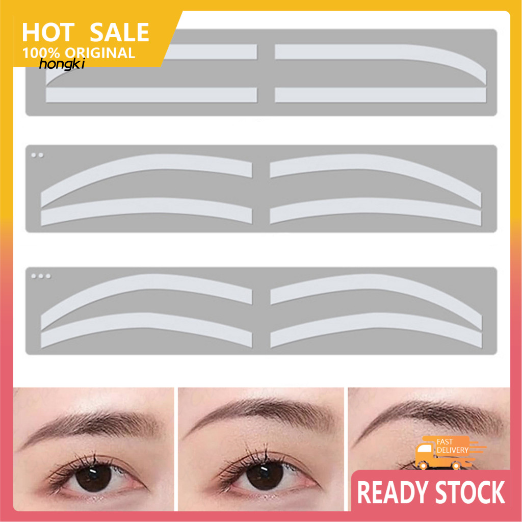 HH Brow Shaping Tool Disposable Brow Stencil 3 Styles Eyebrow Stencil ...