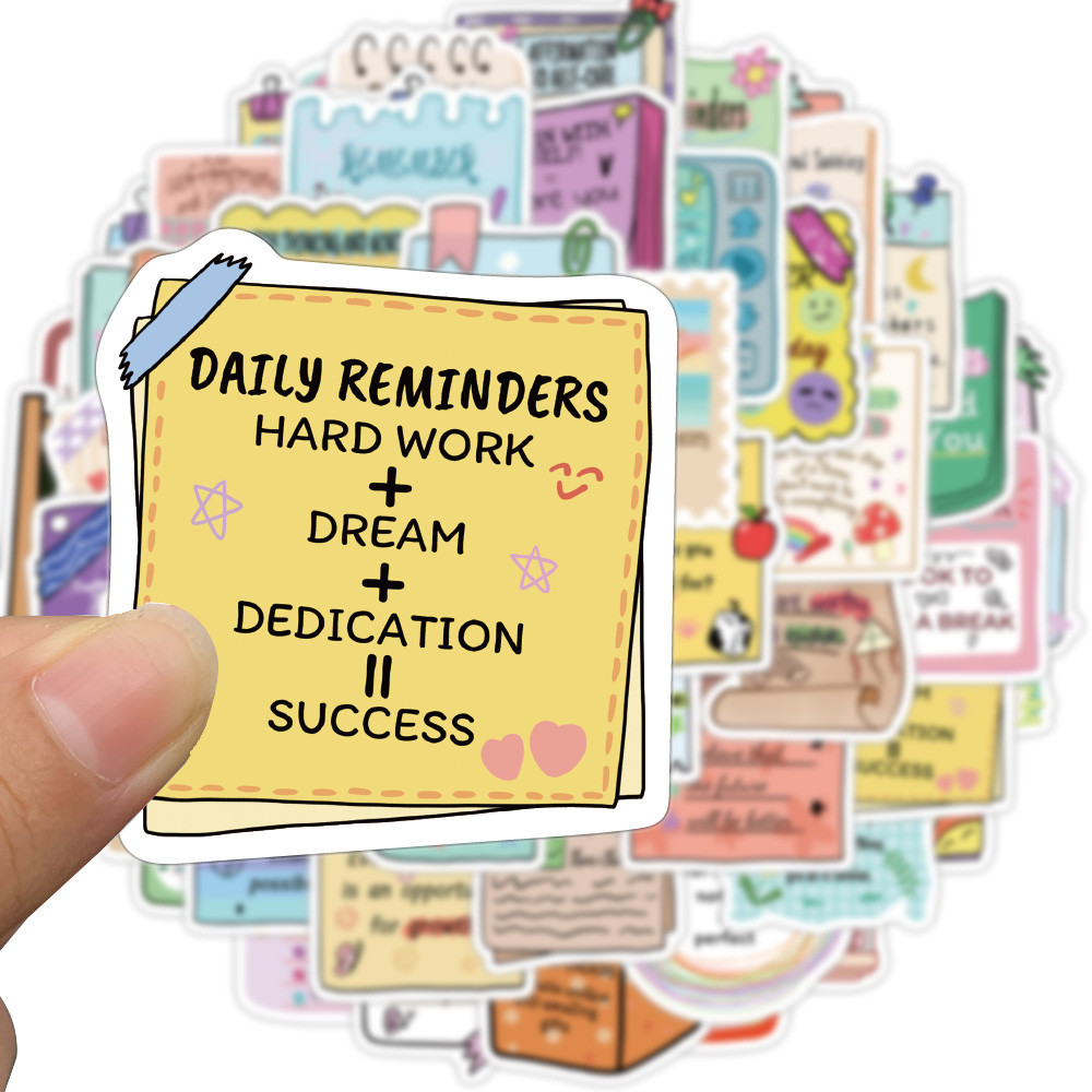[Large Sticker]54pcs Motivational Stickers Teenagers Inspirational ...