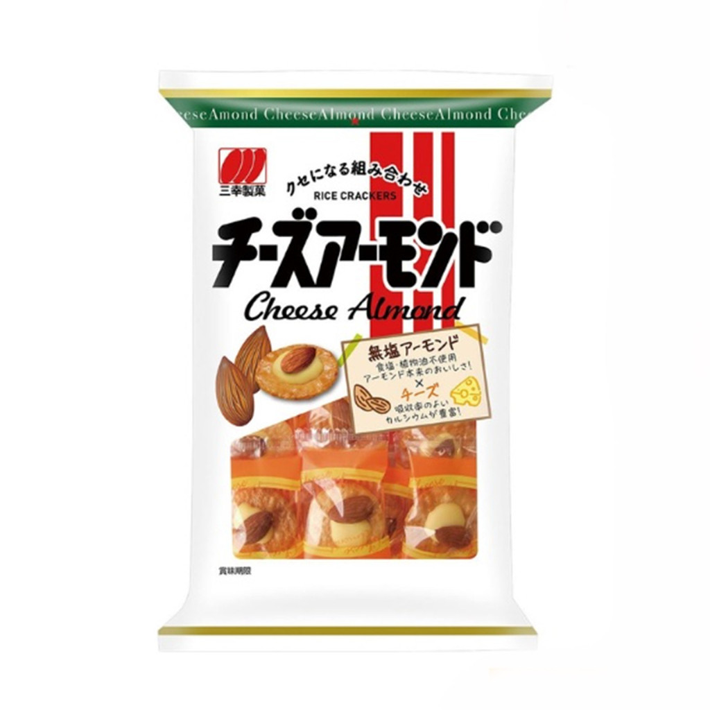 Sanko Cheese Almond Rice Cracker, 40g | Shopee Singapore