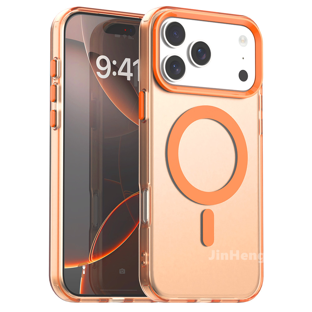 Luxury Magnetic Candy Colored Translucent Casing for IPhone 17 air 16 ...
