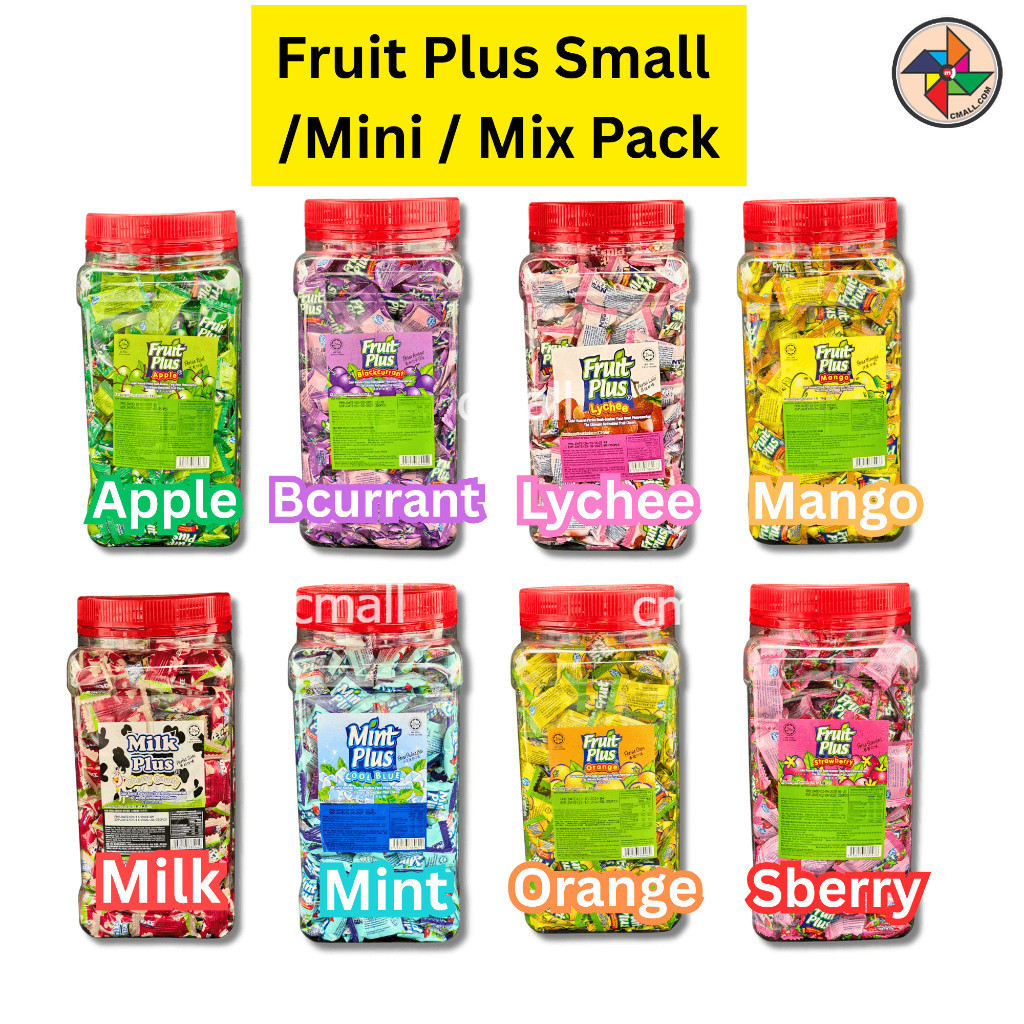 [CM] Fruit Plus Candy Chewy Candy Small / Mini / Mix Pack ( 100pcs / 15 ...