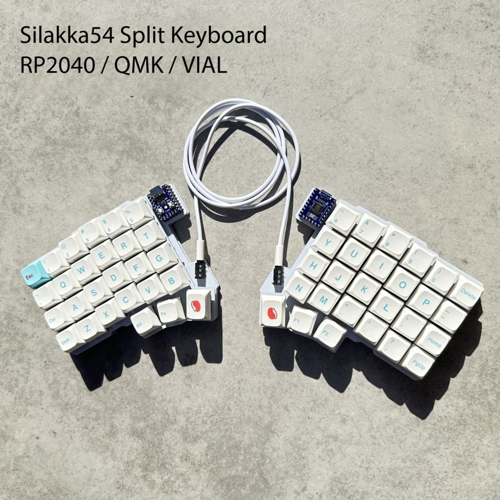 Silakka54 Split Keyboard Two-Hand Split Ergonomic QMK Split Hot Plug ...