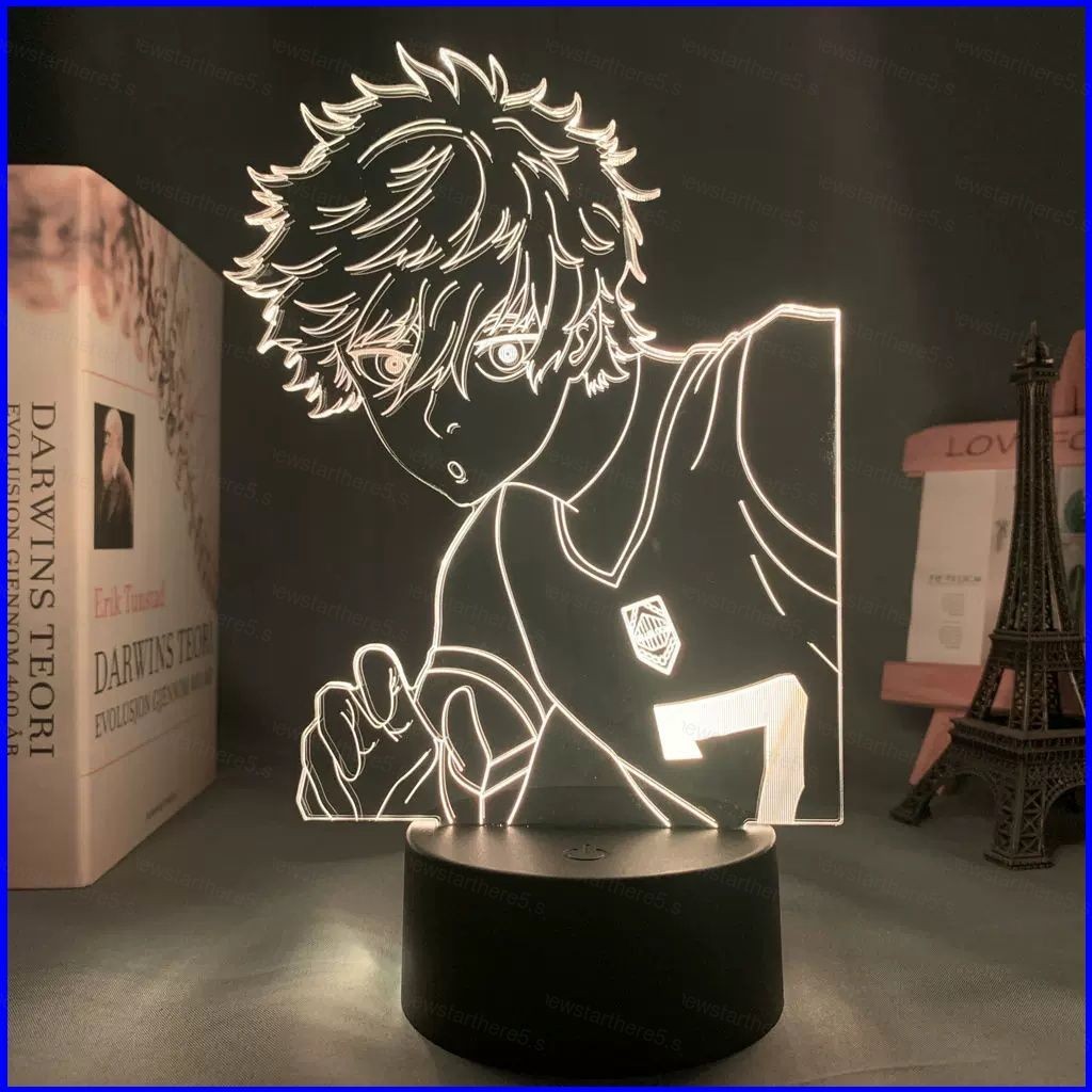 new5 Blue Lock Isagi Yoichi Bachira Meguru Night Light Anime 3D Lamp ...