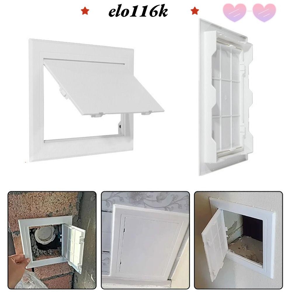ELO11 Opening Flap Cover Plate, White Plastic Access Panel Door ...