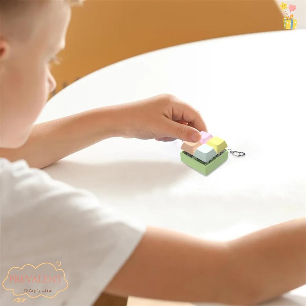 PREVA Fidget Keychain, Mechanical Keyboard Square-Shape Keyboard Key ...