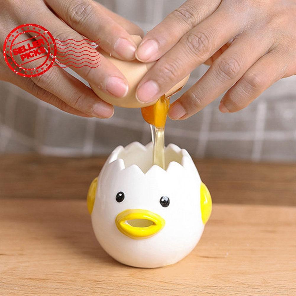 Egg Yolk And Protein Separator Cute Chick Ceramic Making Cream Tool ...