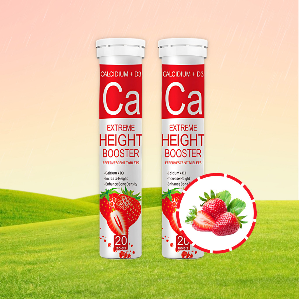 Extreme Height Booster Effervescent Tablet Height Growth Enhancer Improve Bone Health Joints ...
