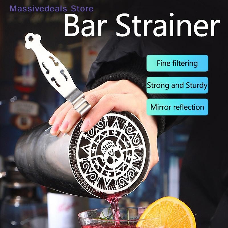 Massivedeals Hawthorn Strainer Cocktail Strainer Bar Strainer ...